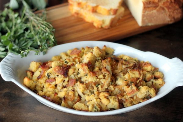low carb stuffing, gluten free stuffing, low carb cornbread stuffing