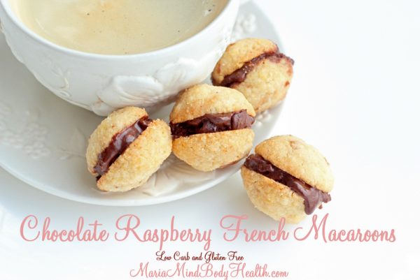 low carb macaroons, Chocolate Raspberry French Macaroons