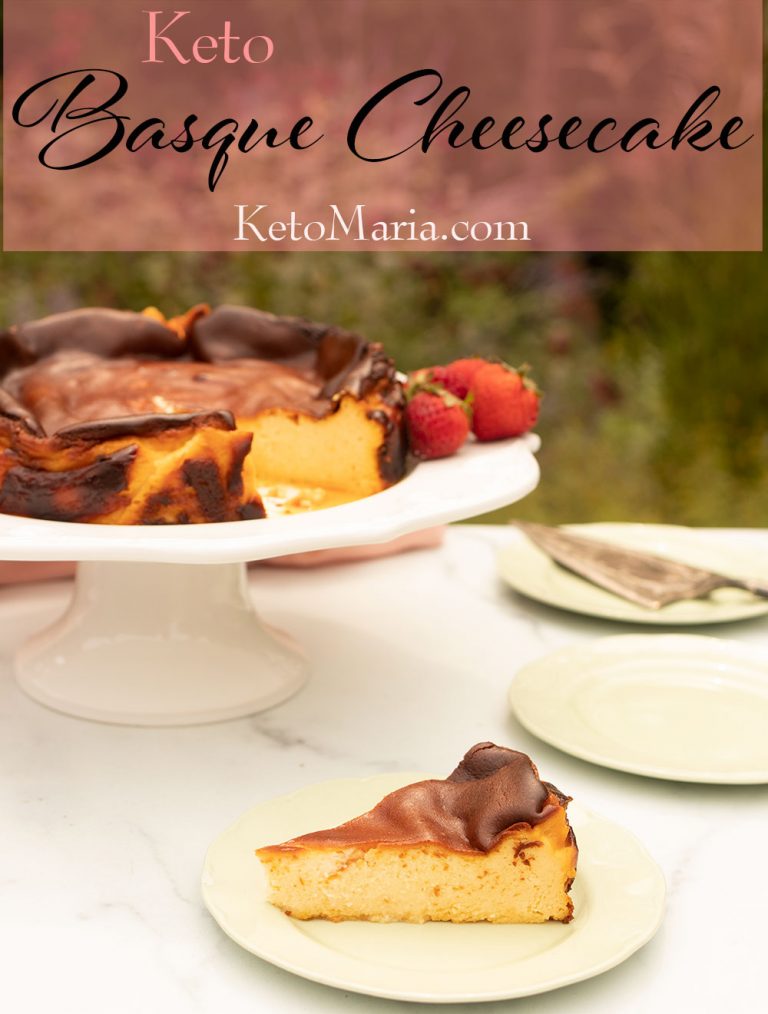 Keto Basque Cheesecake - Maria Mind Body Health