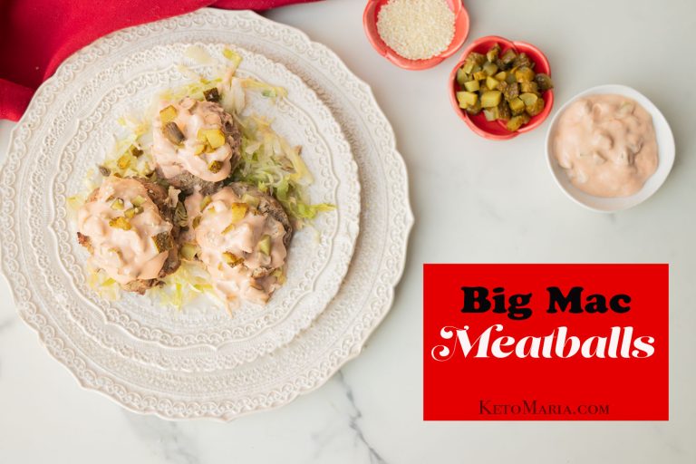 Big Mac Meatballs - Maria Mind Body Health